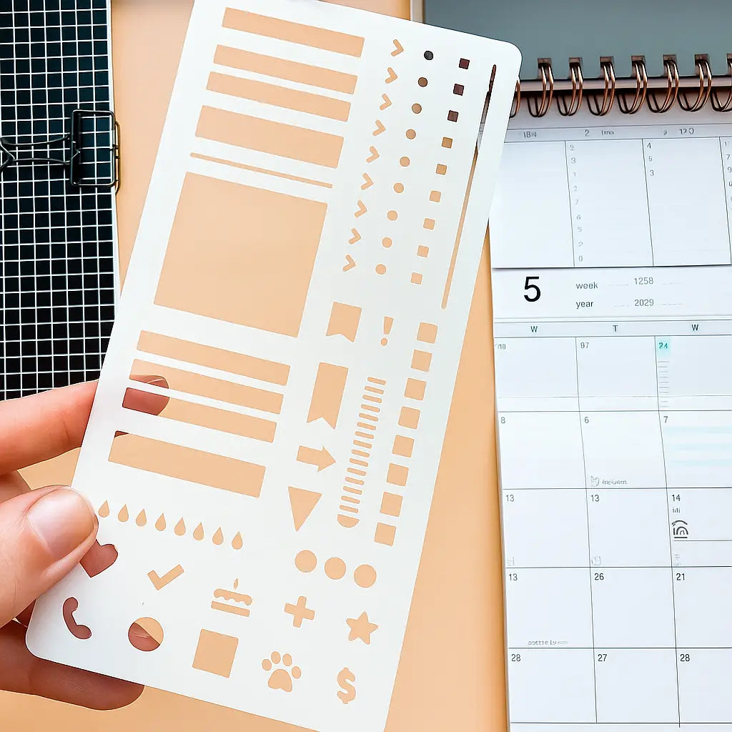Calendar Planner stencil — For Diary, Study & Work Planner - Homezys